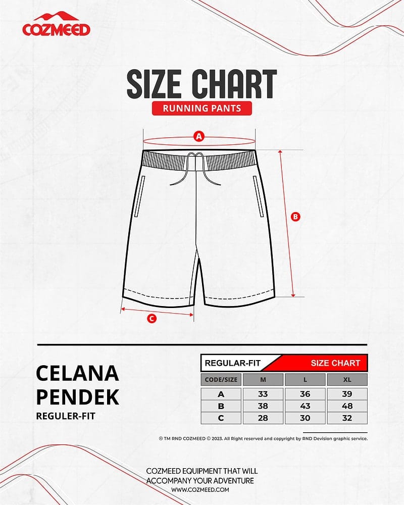 Celana Pendek Run 01 Hitam | Cozmeed